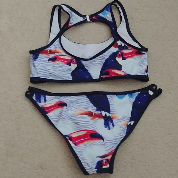 Cupshe | Swim | Cute Toucan Bird Swim Set | Poshmark